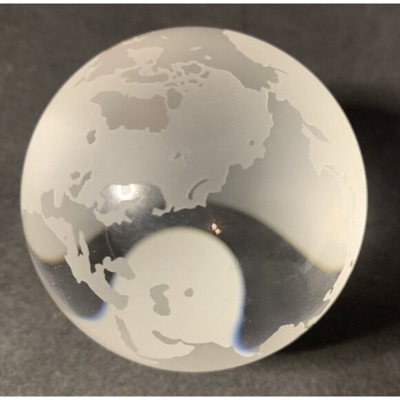 Tiffany & Co. | Accents | Tiffany Co Art Glass Paperweight Etched ...